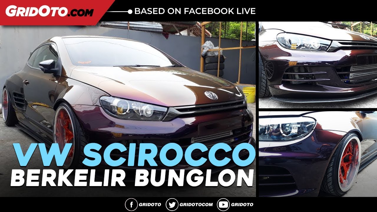 Keren! VW Scirocco Berkelir Bunglon dan Pakai Air Suspension Garapan ...