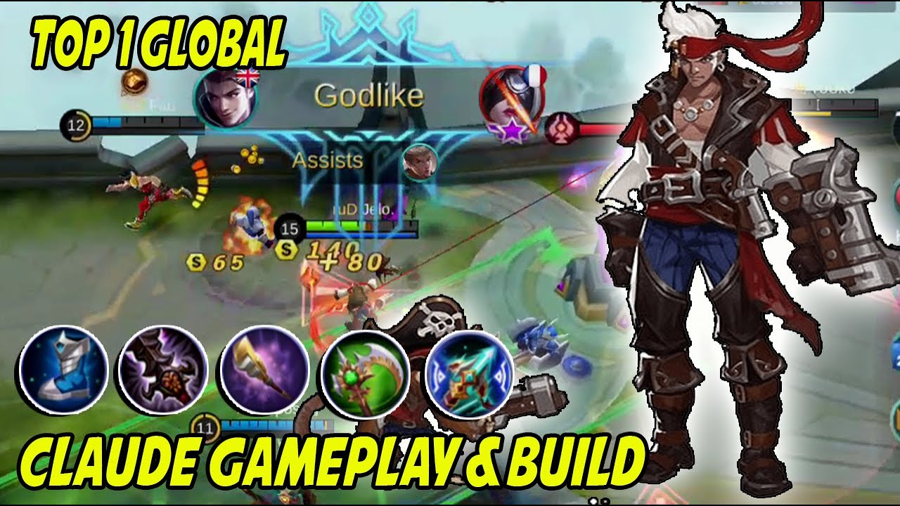 Top 1 Global Claude Gameplay And Build - Claude Mobile Legends - YouTube