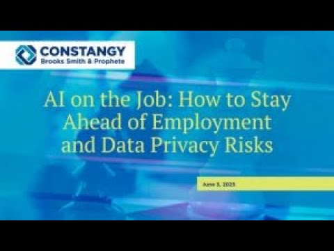 Constangy Webinar - AI on the Job: How to Stay Ahead of Employment and ...