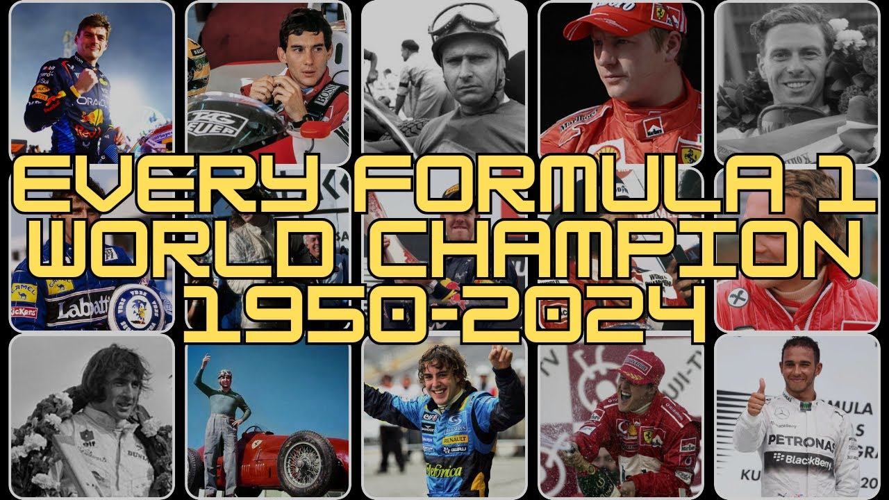 F1 World Champions (1950-2024): A Complete Journey Through Racing ...