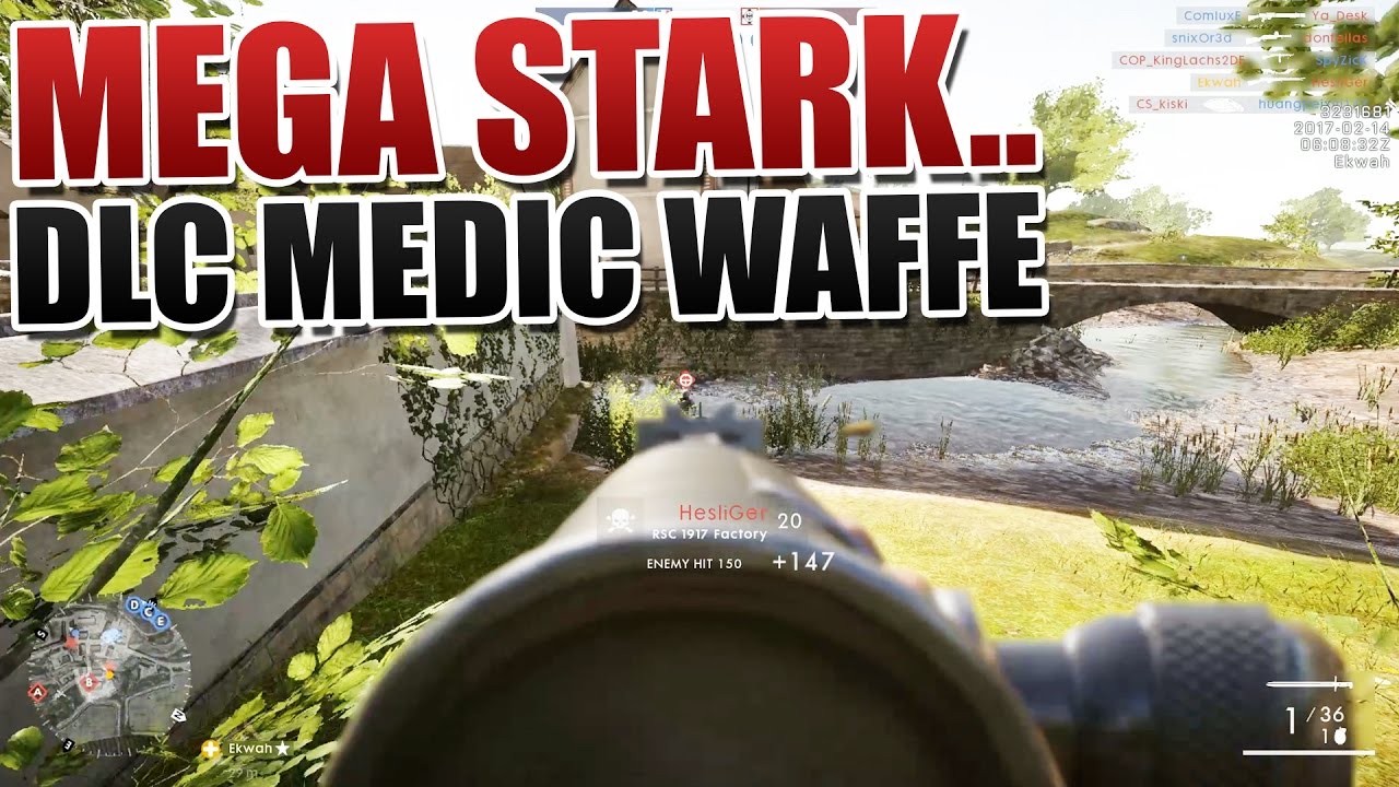 RSC 1917... Neue stärkste Medic Waffe in Battlefield 1 - YouTube