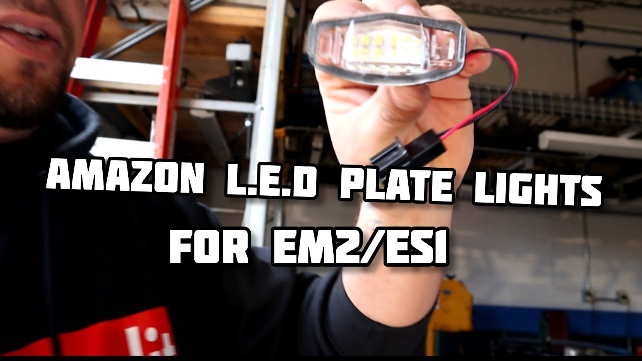 Amazon L.E.D Plate lights For EM2/ES1 - YouTube