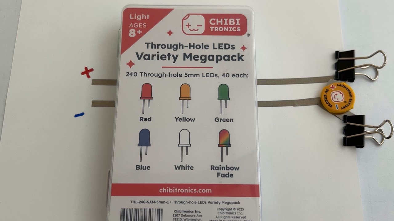 How to Combine Through-Hole LEDs with Resistor Stickers (Featuring ...