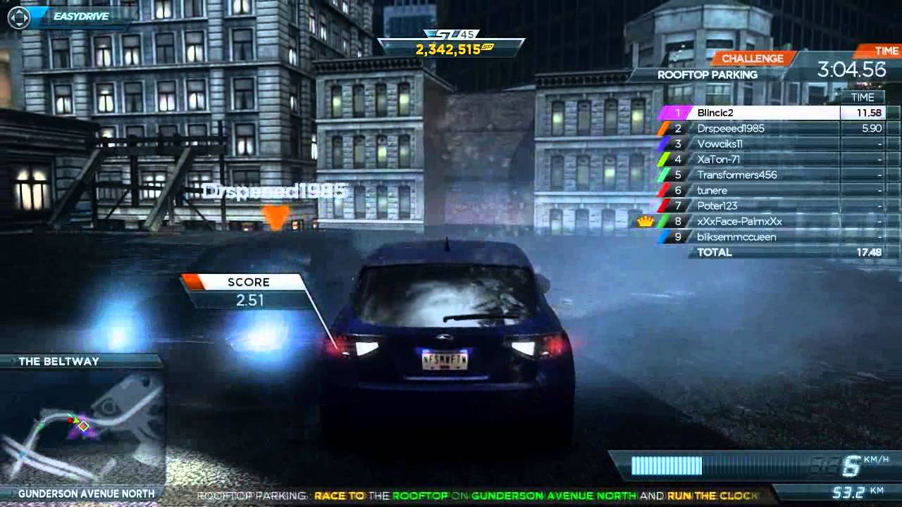 Need for Speed Most Wanted (2012) Multiplayer Gameplay Part 2 - YouTube