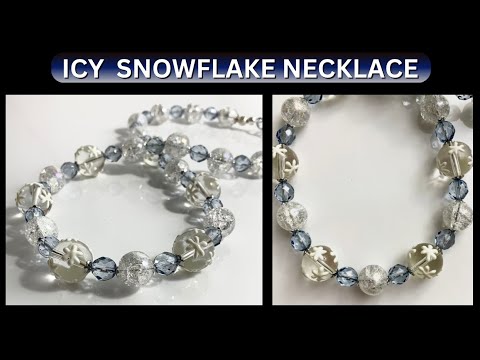 ICY SNOWFLAKE NECKLACE TUTORIAL Learn how to make this necklace! # ...