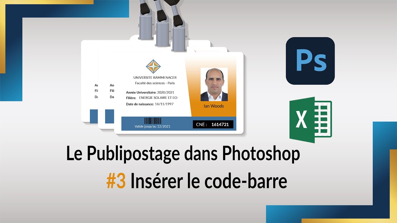 #3 - Insérer le code-barre dans la carte : Formation Le Publipostage ...