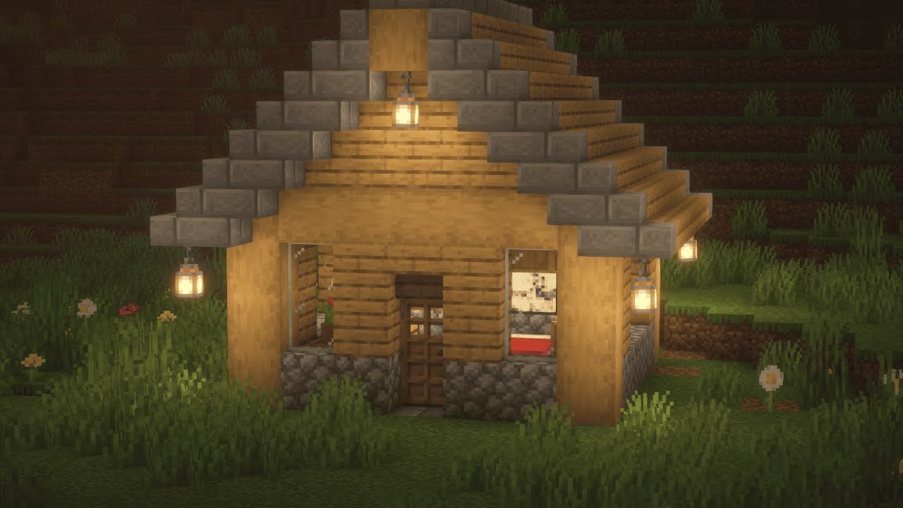 How to build a beautiful house in Minecraft - YouTube