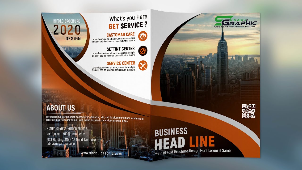 How to Create a Professional Brochure in Photoshop Tutorial - YouTube