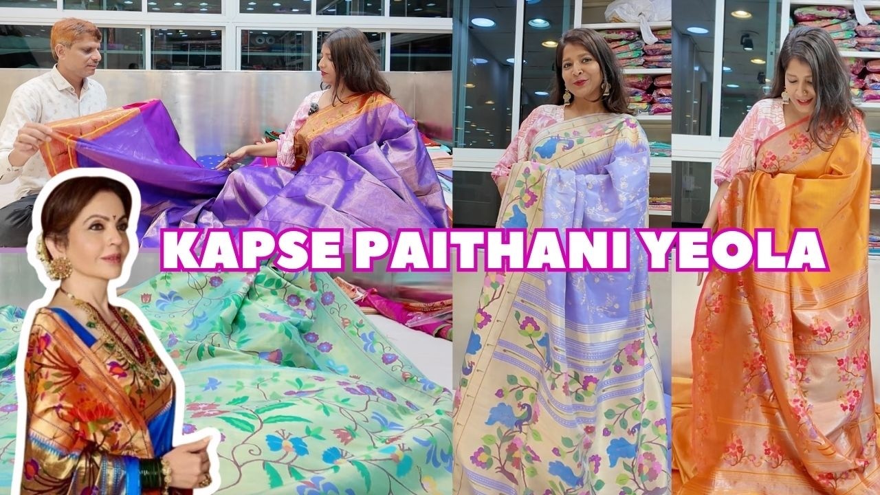 Neeta Ambani s Choice For PURE HANDLOOM Paithani KAPSE PAITHANI neeta-ambani-s-choice-for-pure-handloom-paithani-kapse-paithani
