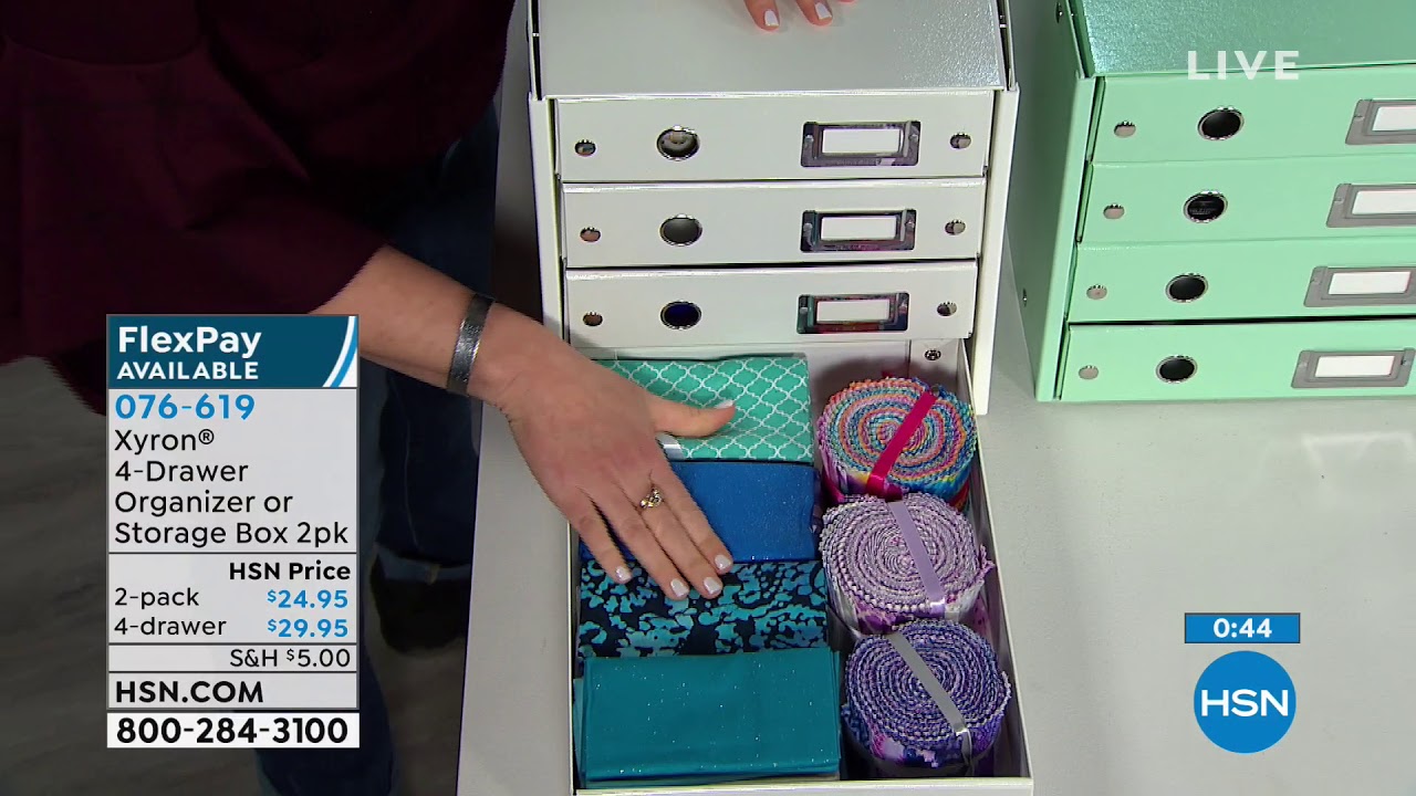 Xyron Click N Store Large Paper Storage Box 2pack - YouTube