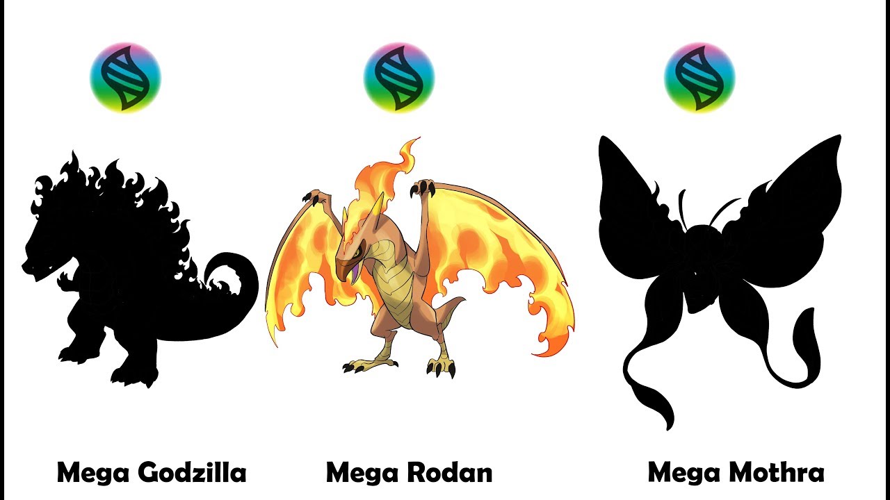 What if Godzilla, Rodan, Mothra Had Mega Evolution as Pokémon ? - YouTube
