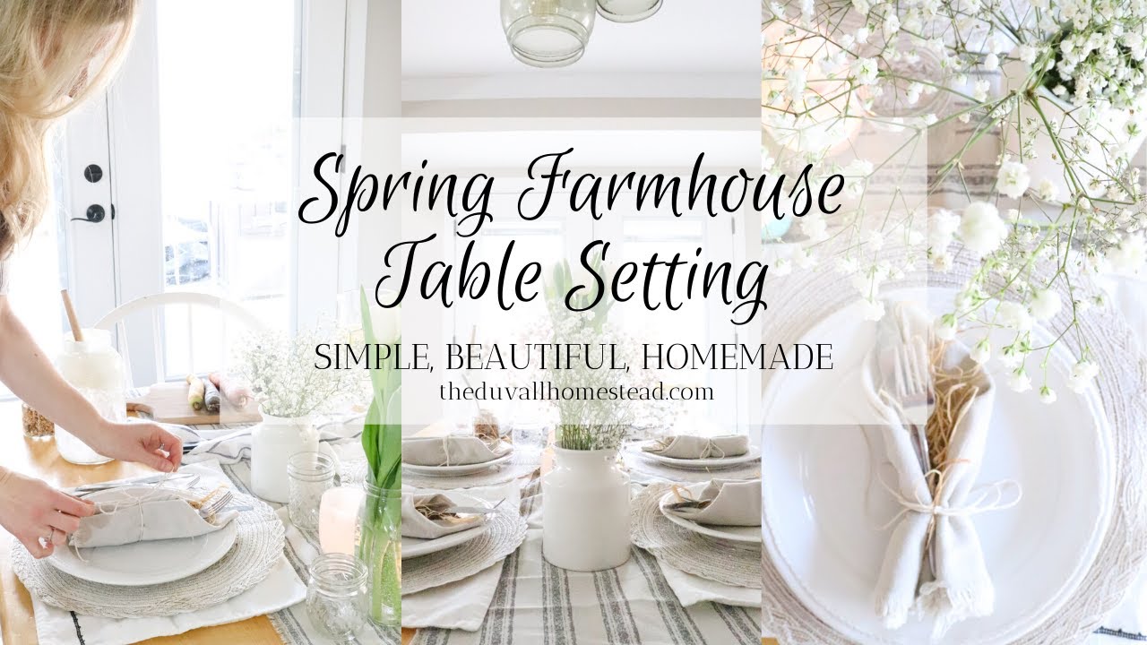 Spring Farmhouse Table Setting + Brunch Recipes! - Love To Eat Blog