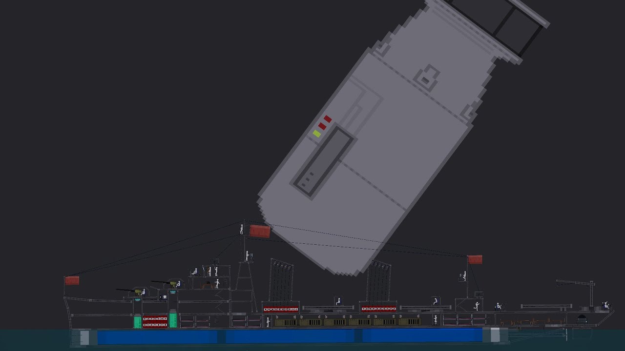 People Exploding the Ship with an atomic bomb in People Playground ...
