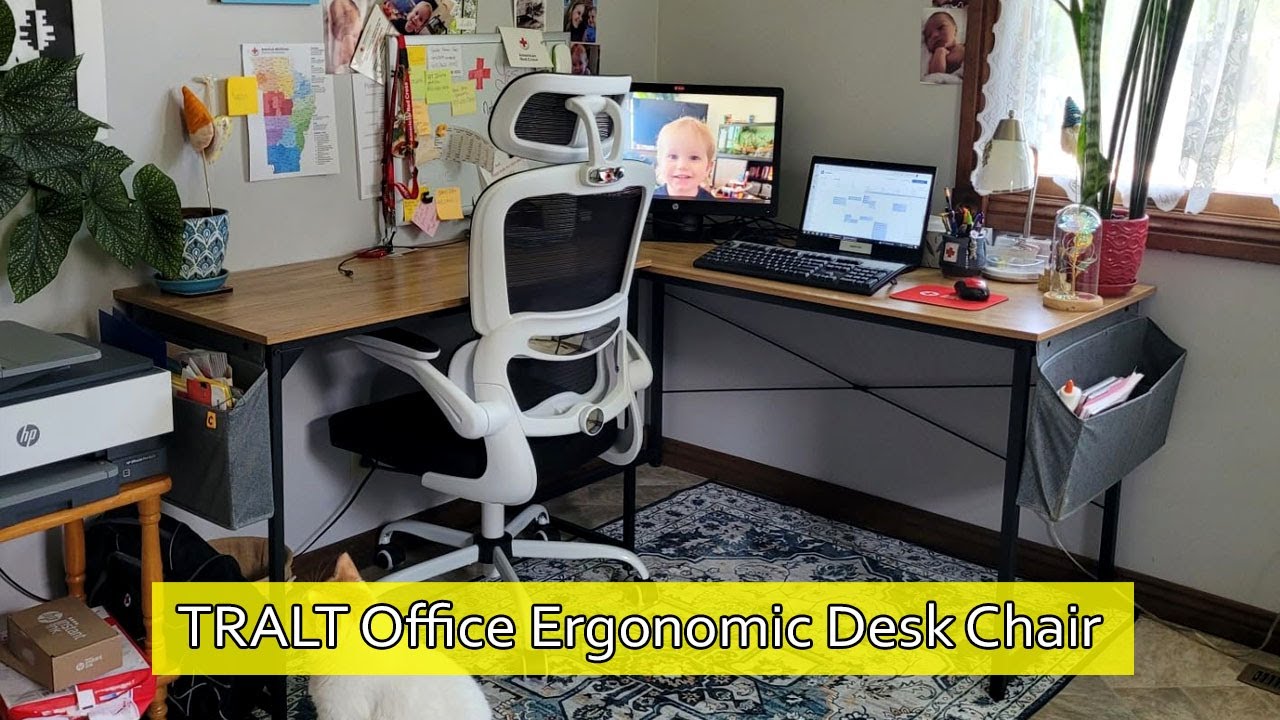 Review TRALT Office Ergonomic Desk Chair - YouTube