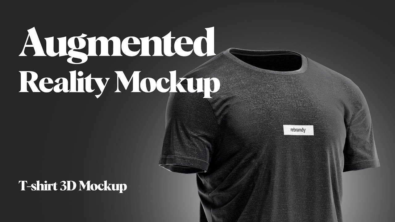 T-shirt 3D Mockup Augmented Reality - rebrandy design - YouTube