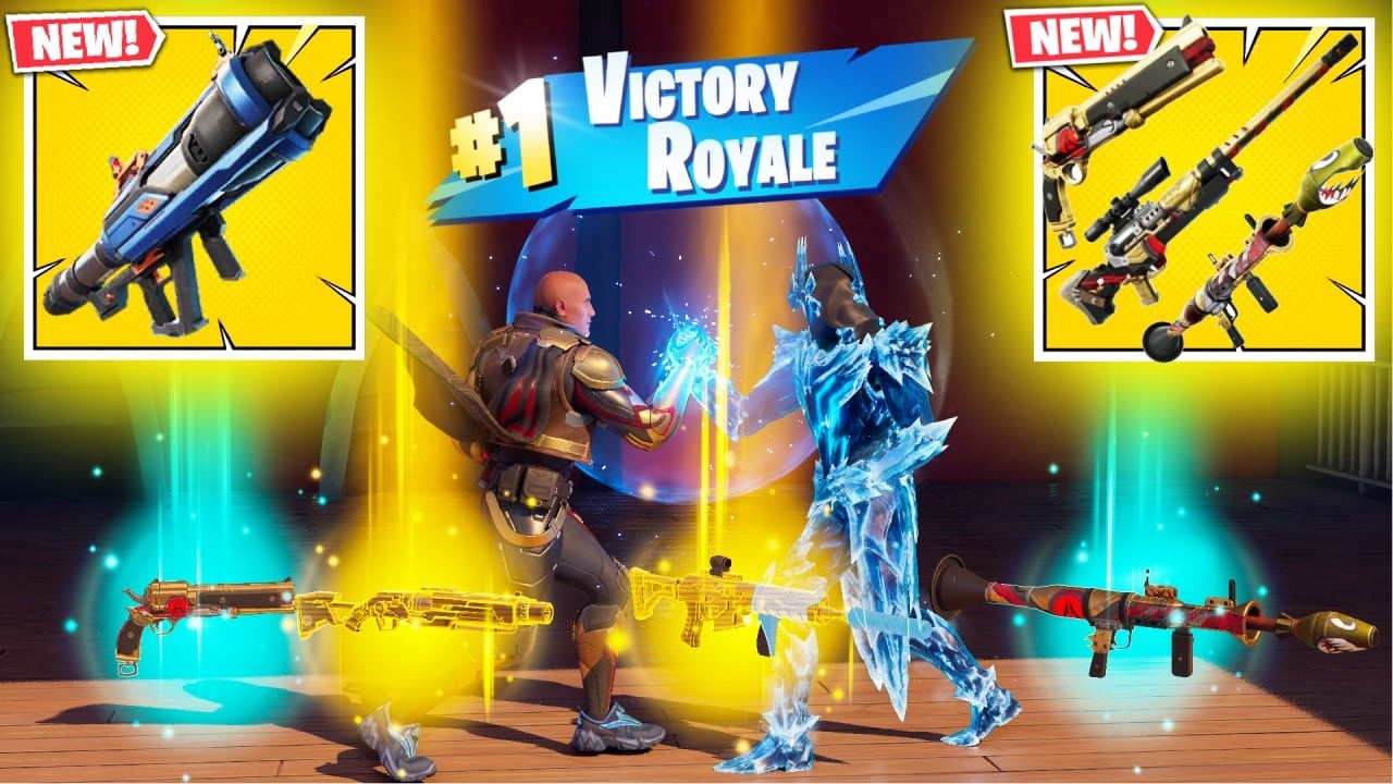 THE FOUNDATION & ICE KING vs ALL MYTHIC WEAPONS ( FORTNITE CHAPTER 7 ...