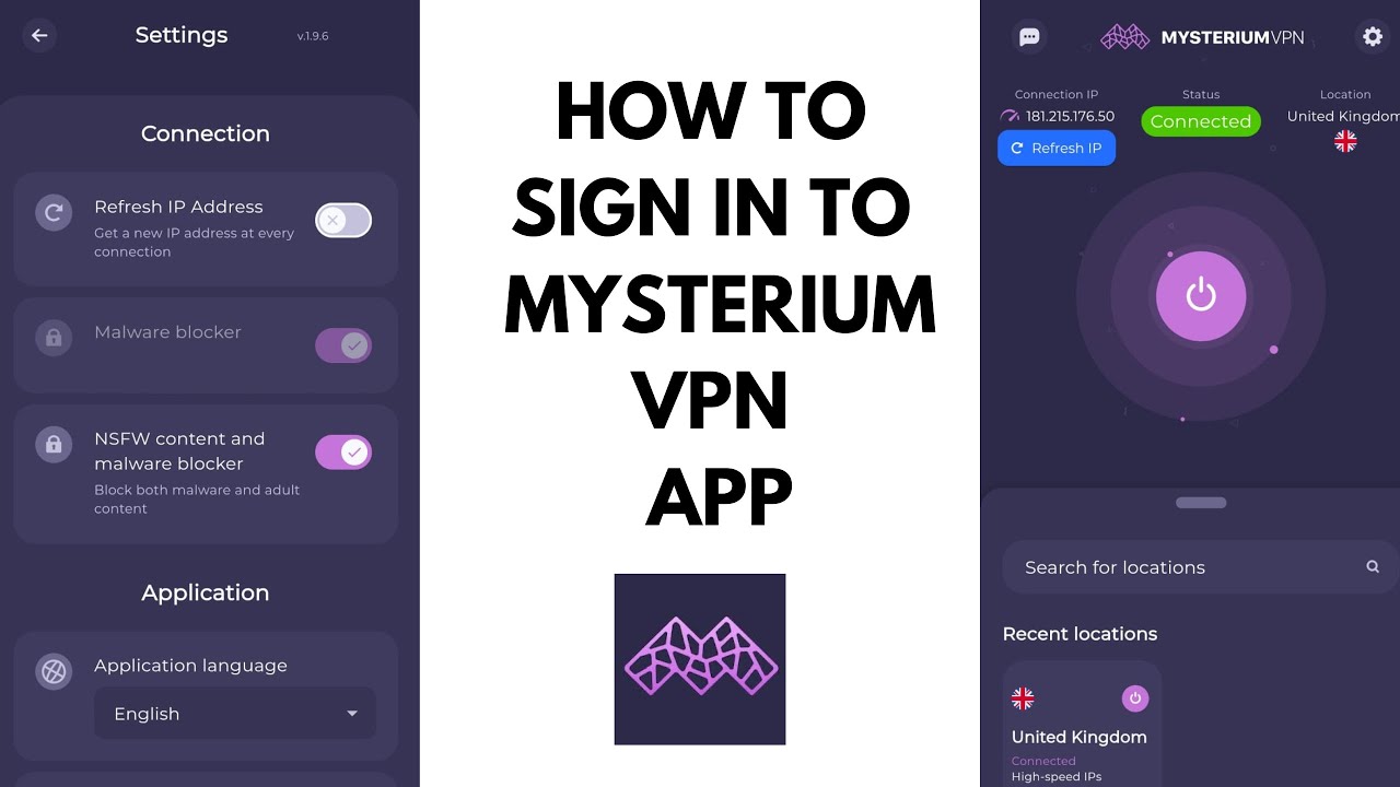HOW TO SIGN IN TO MYSTERIUM VPN APP - YouTube