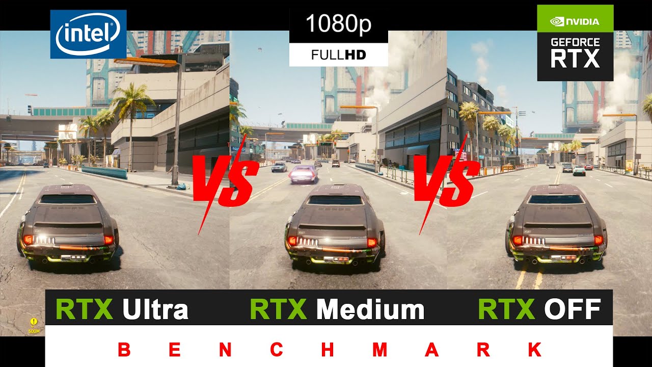 Cyberpunk 2077 Benchmark Nvidia RTX Ultra vs Medium vs off - Very High ...