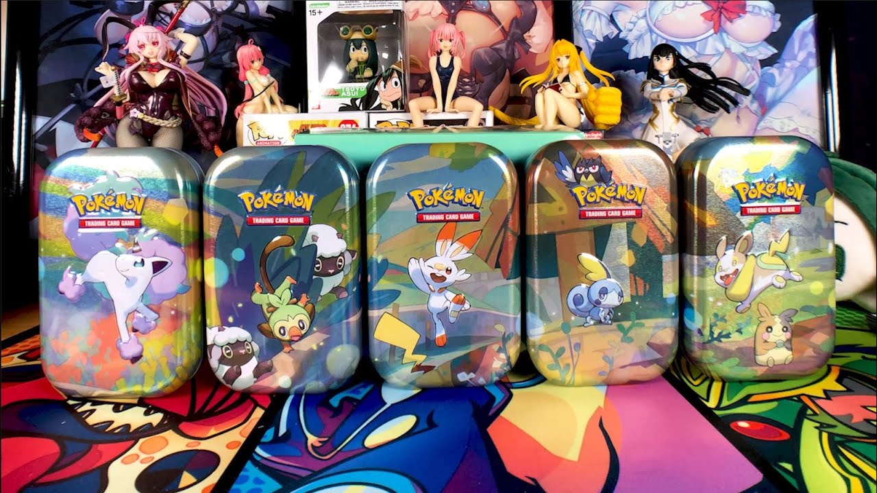 Opening An Entire Pokemon Sword And Shield Mini Tin Box! - YouTube