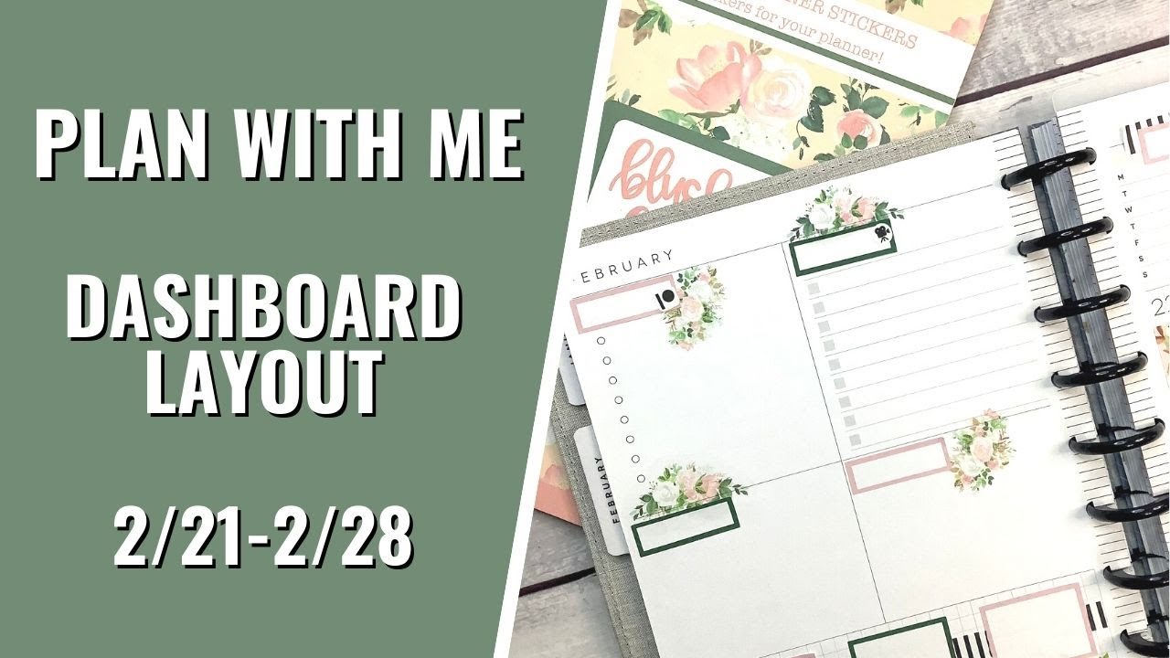 PLAN WITH ME | DASHBOARD LAYOUT - YouTube