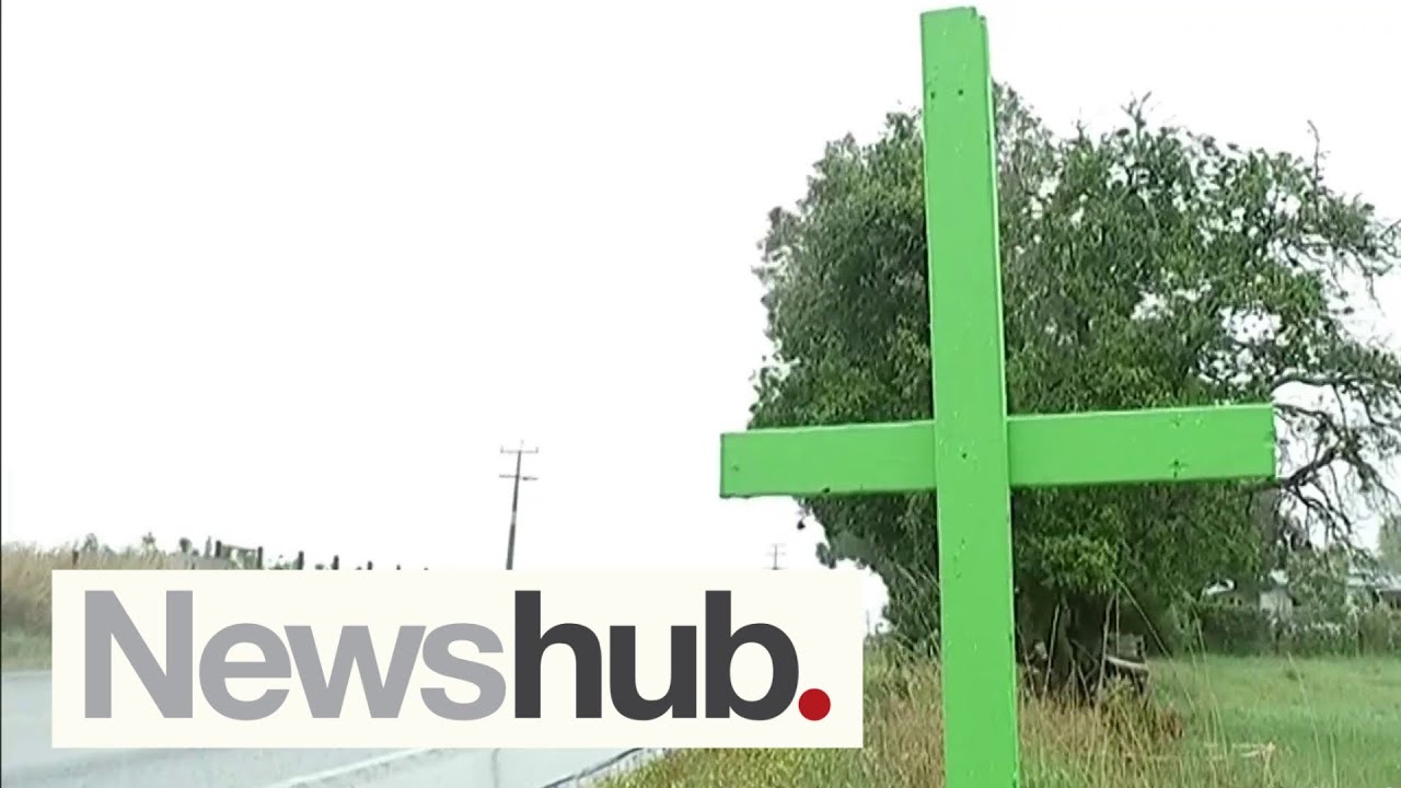 Hundreds of green crosses mark roadsides in silent protest by rural ...