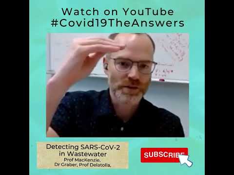 Which stage of water treatment best shows SARS-CoV-2? Dr Tyson Graber explains on #Covid19TheAnswers