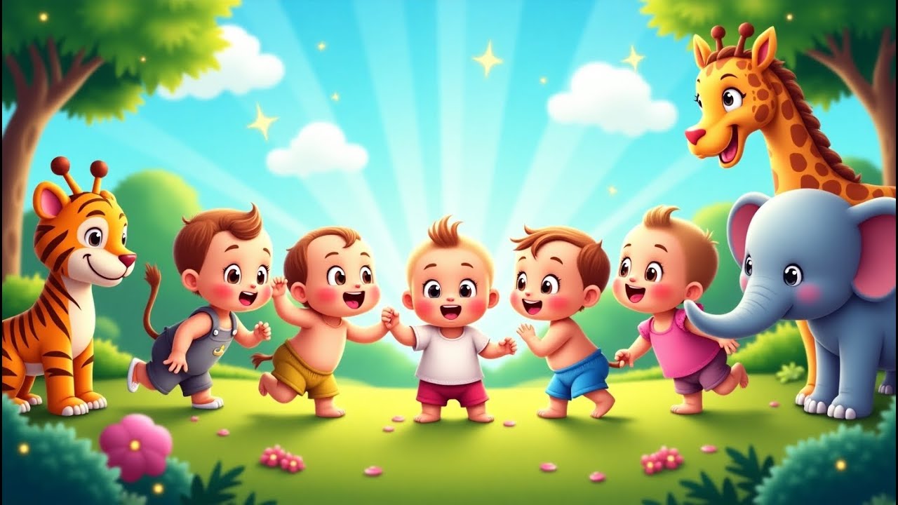 Five Little Babies Song 👶 | Fun Nursery Rhymes & Kids Songs | Baby ...
