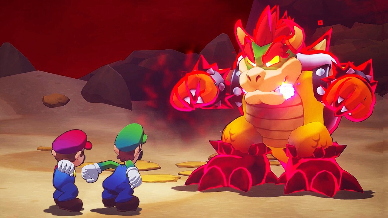 Mario & Luigi Brothership - Full Bowser Boss Fight (HD) - YouTube