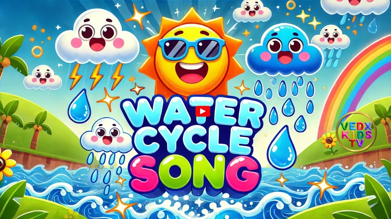 Water Cycle Song | Water Cycle Song For Kids And Toddlers | VEDX KIDS ...