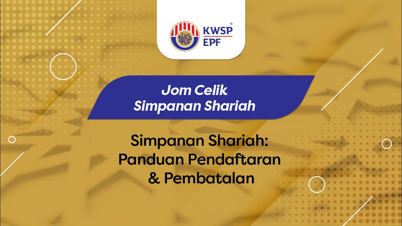 Simpanan Shariah: Panduan Pendaftaran & Pembatalan - YouTube