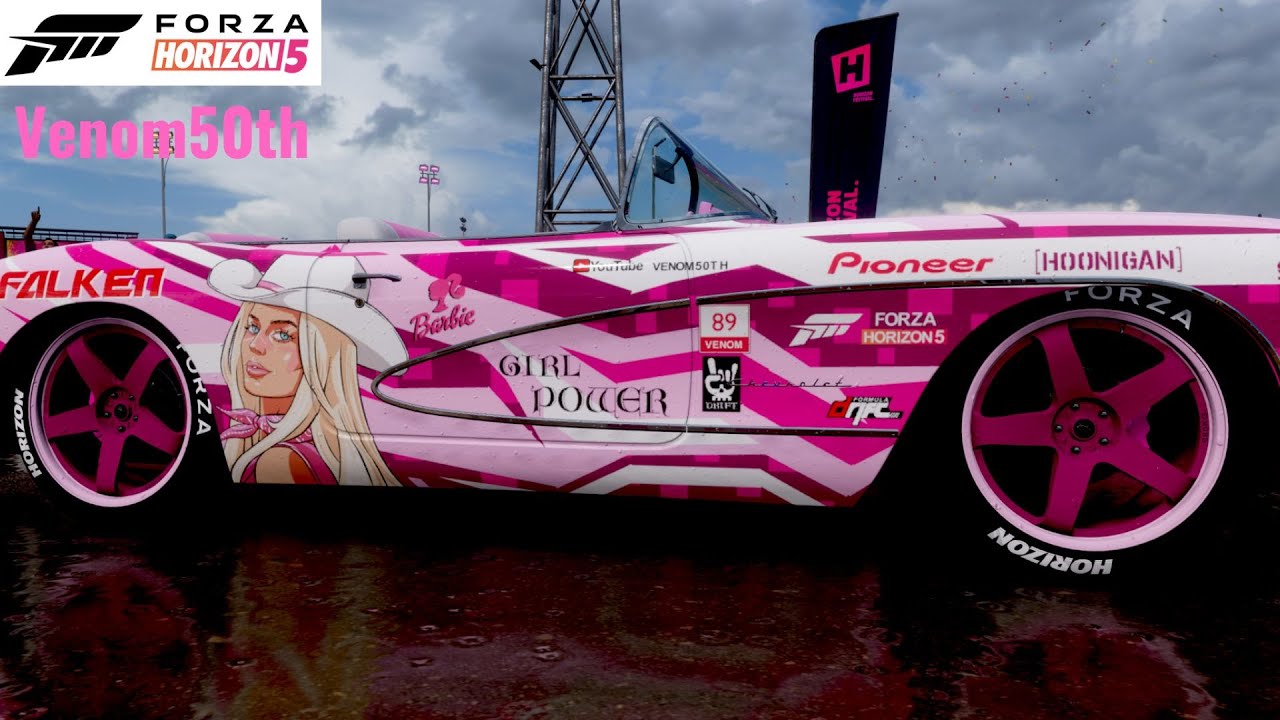 1956 Chevrolet Corvette EV Barbie Livery - Forza Horizon 5 - YouTube