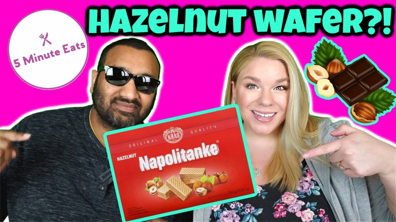 Kras Napolitanke Wafers Hazelnut Review - YouTube