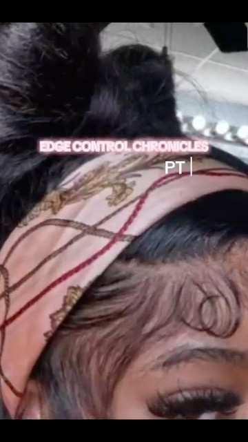 Fluffy edges on a lace wig the Edge Control Chronicles - YouTube