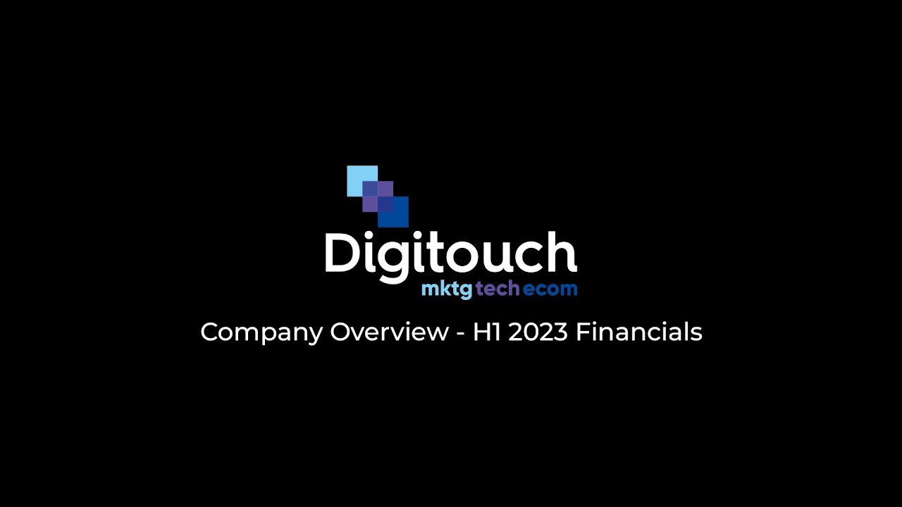 Gruppo Digitouch - H1 2023 Results Webcast - English Version - YouTube