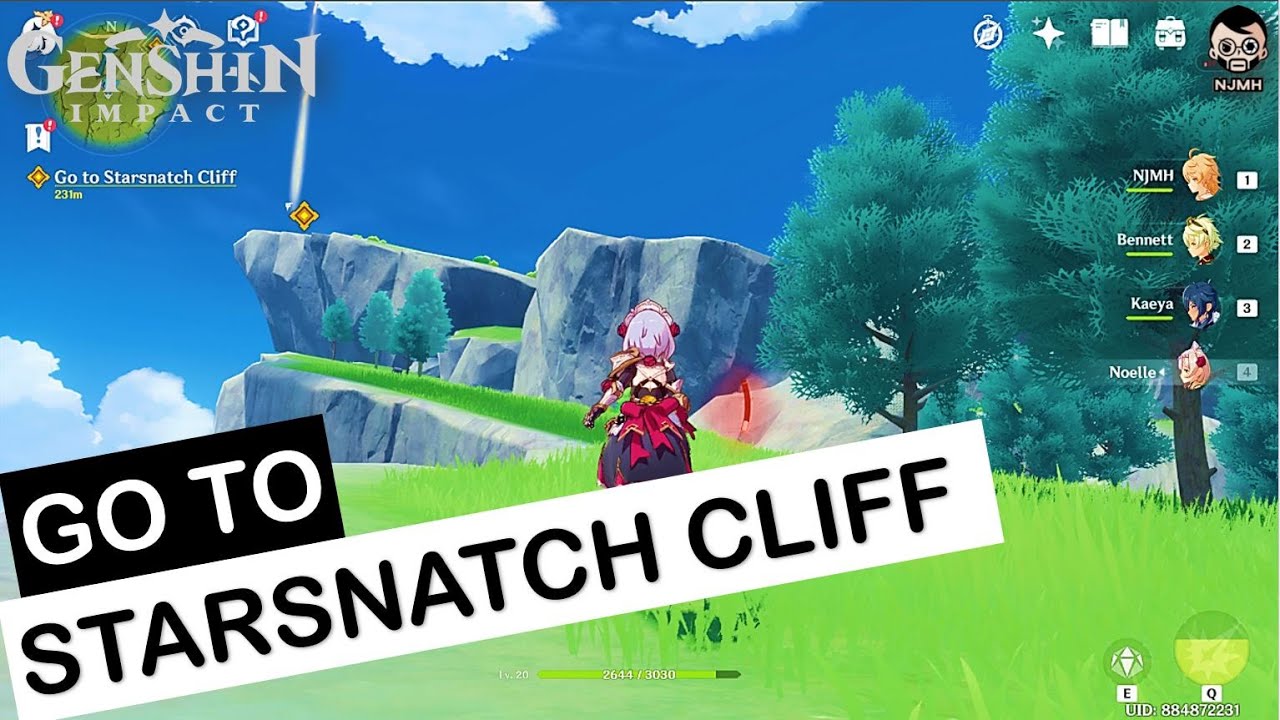 Go to Starsnatch Cliff | Renunion With the Dragon | Genshin Impact ...