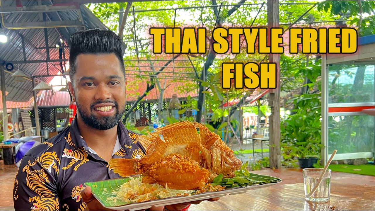 [Ep14]First Time Trying Giant Fried Fish 🐠 In Thailand II Thai ...