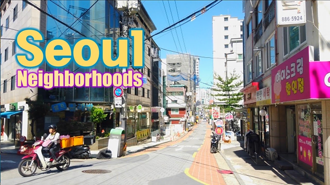 Seoul, Korea - Walking Tour of Neighborhood - 4K - Cheongnyong-dong ...