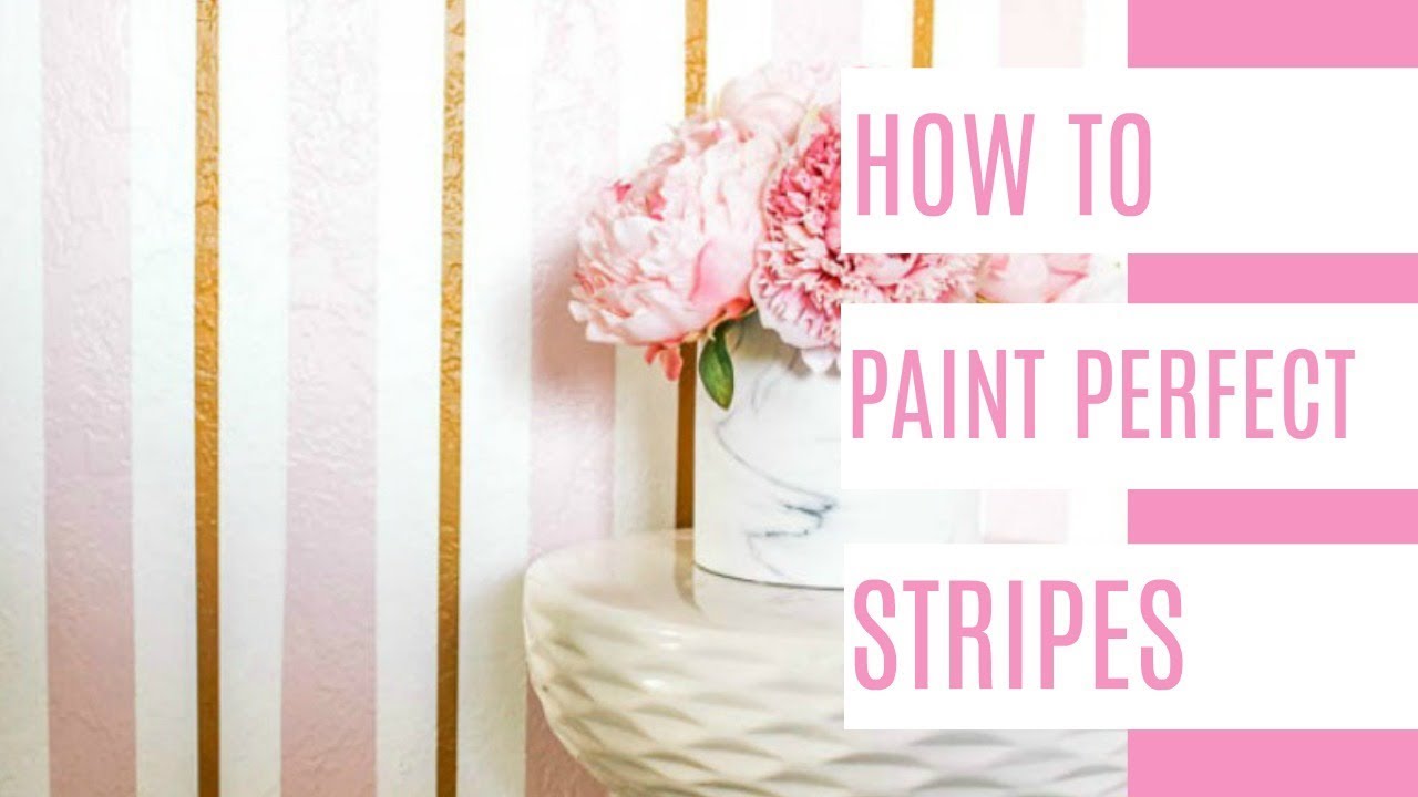 How to paint perfect stripes - YouTube