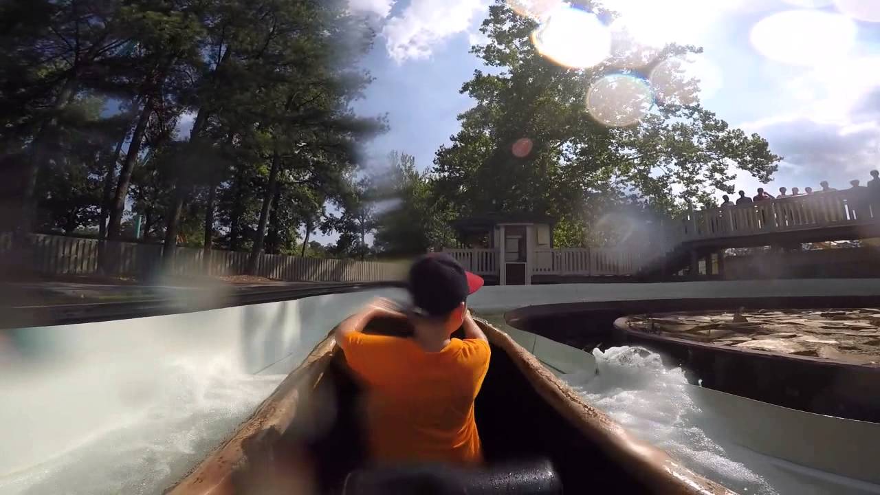Log Flume splash - YouTube
