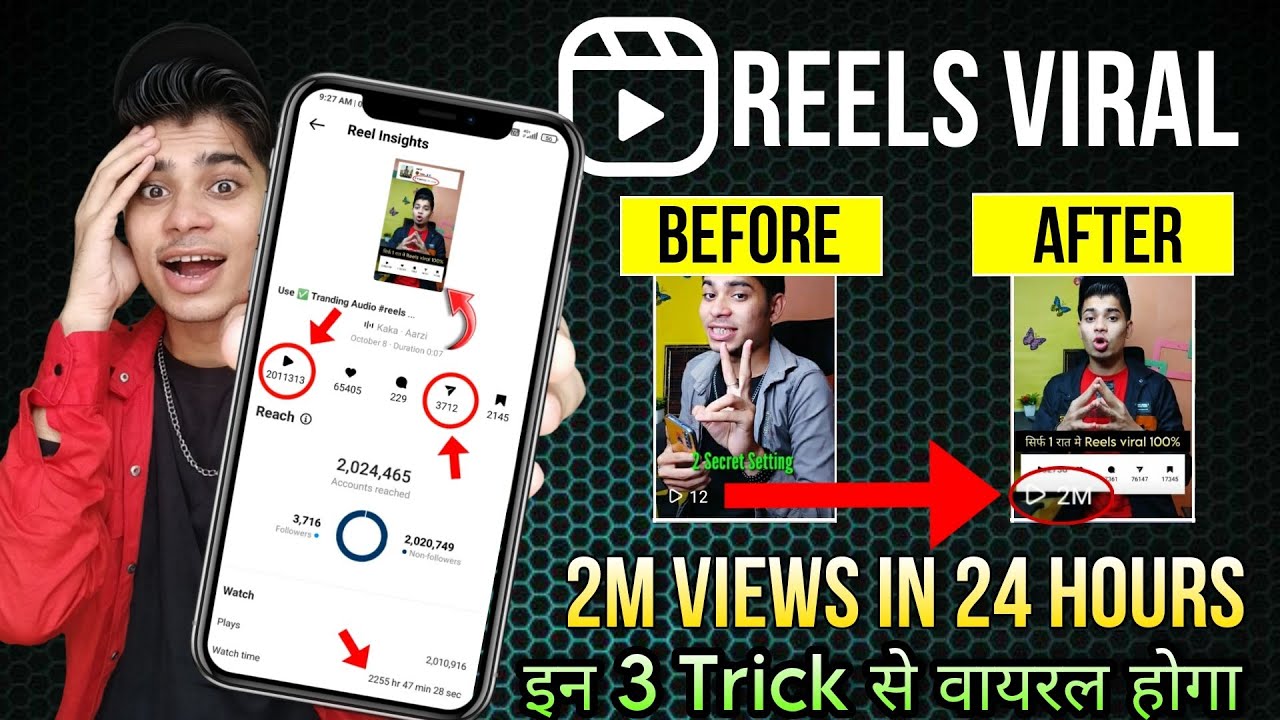 LIVE 🔴2M views in 24 hours / How to viral reels on Instagram ...