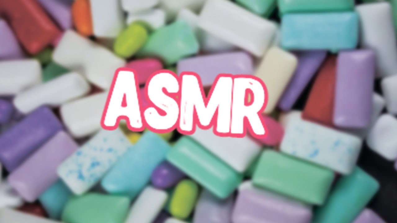 ASMR-drawing on your face - chewing extra gum - YouTube