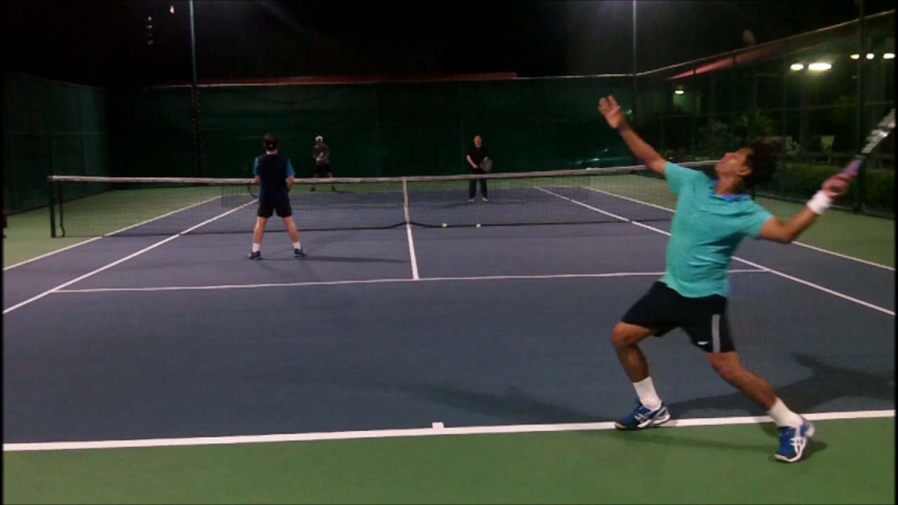 How to Play Doubles--One up and One Back - YouTube