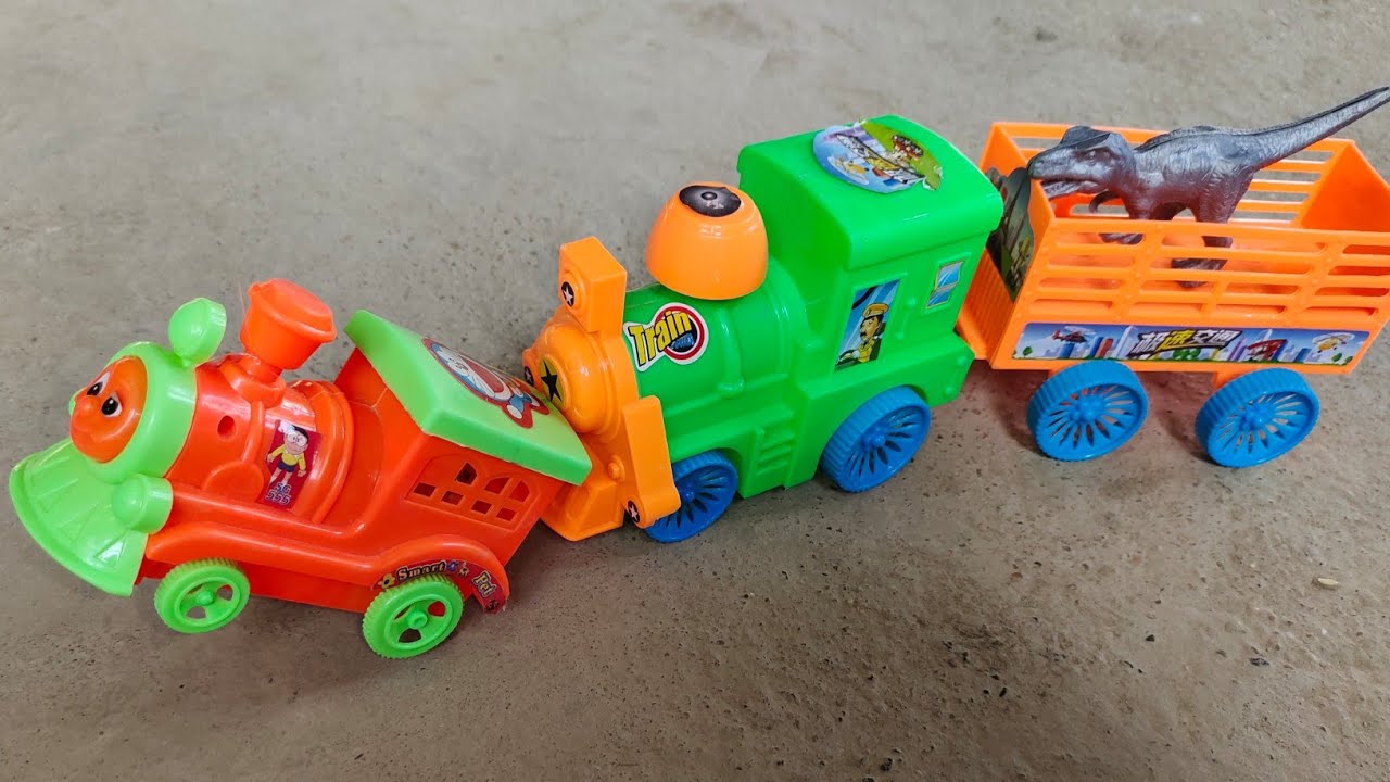 DIY How To Make Double Engine Mini Train Machine Animal Loader - YouTube