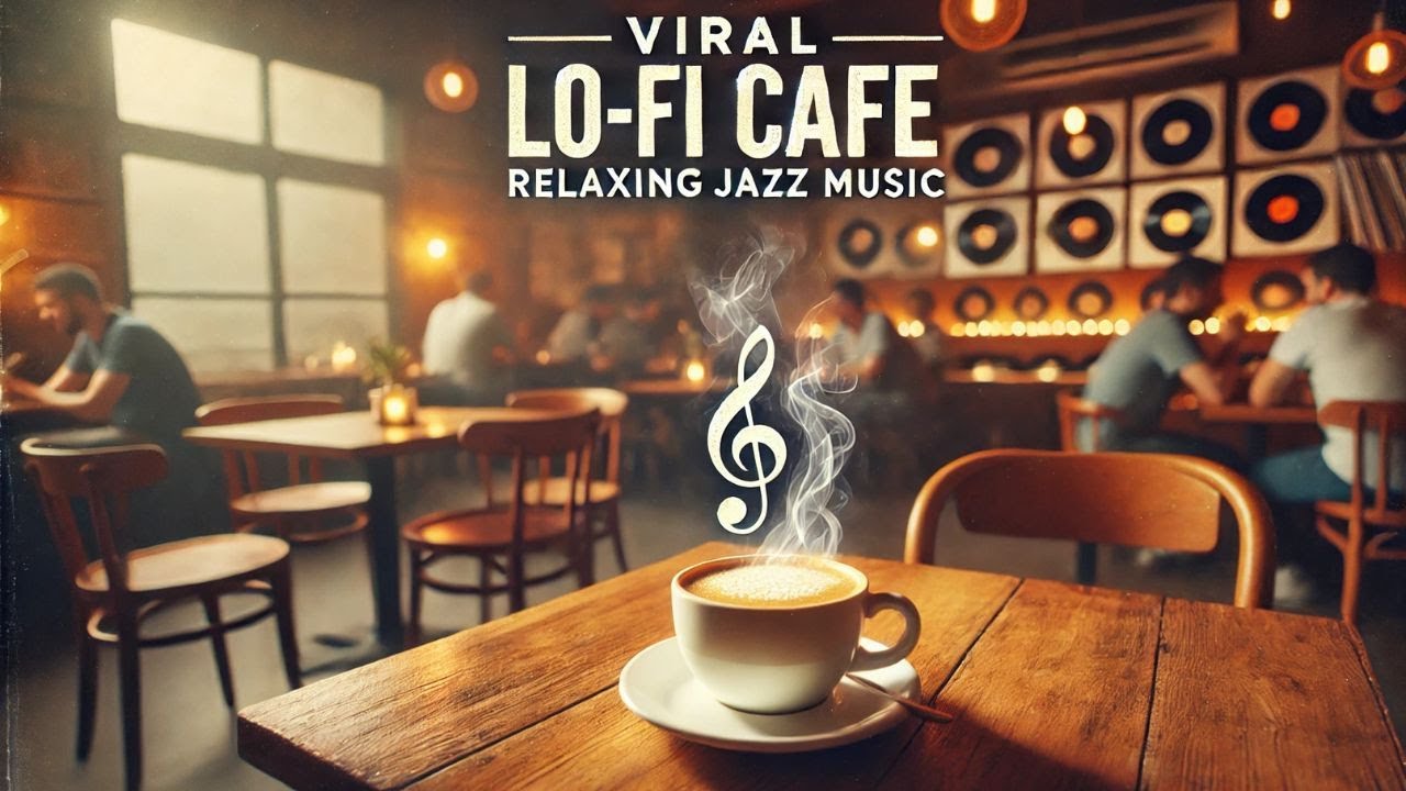 Viral Lo-Fi Café | Relaxing Jazz Music for Study & Work - YouTube