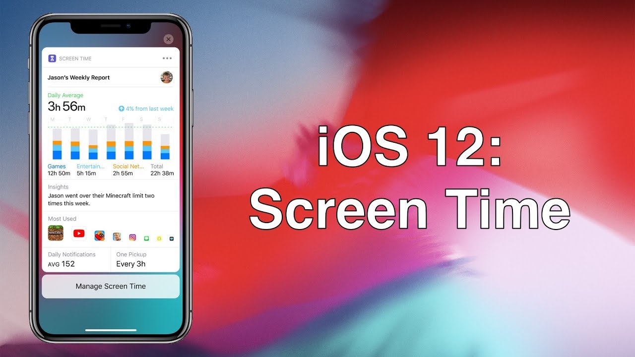 iOS 12: Screen Time - YouTube