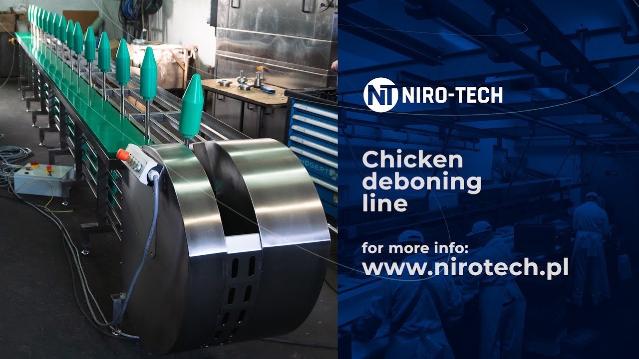 NIROTECH - Chicken deboning line - YouTube