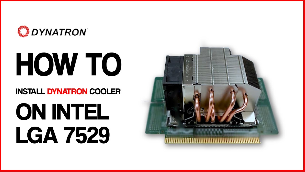Install Cooler on Intel LGA 7529 - YouTube