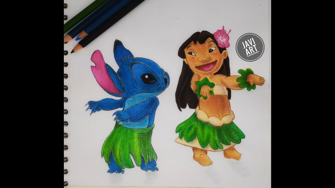 Dibujando Lilo Y Stitch