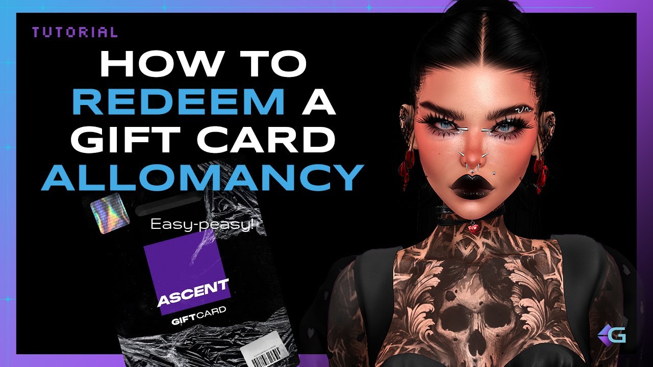 Tutorial: How to REDEEM a GIFTCARD from ALLOMANCY system / Second Life - YouTube