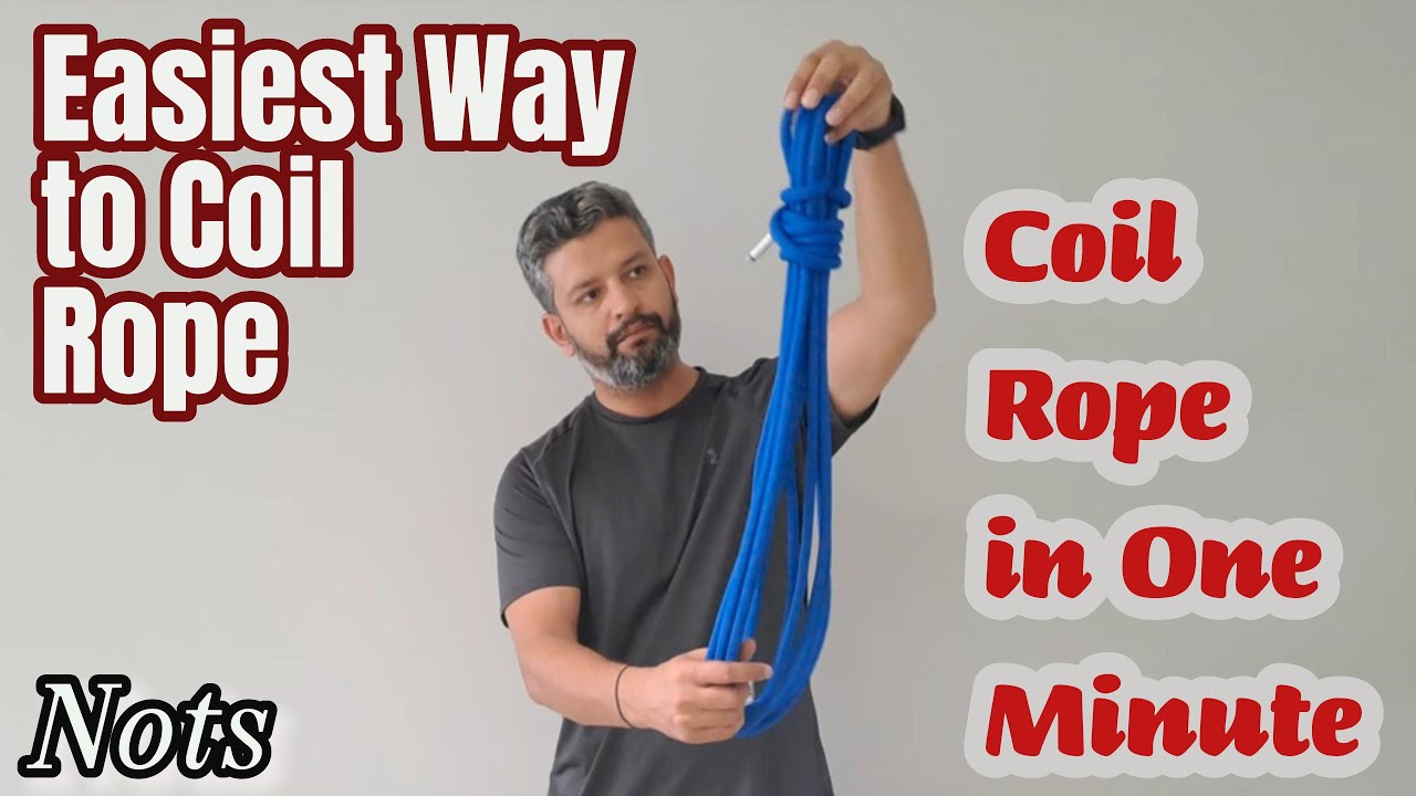 Coiling a Rope Easily | Rope Coiling Method - YouTube